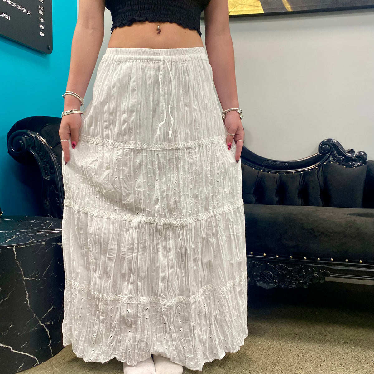White Cotton Skirt – Hipsta NZ