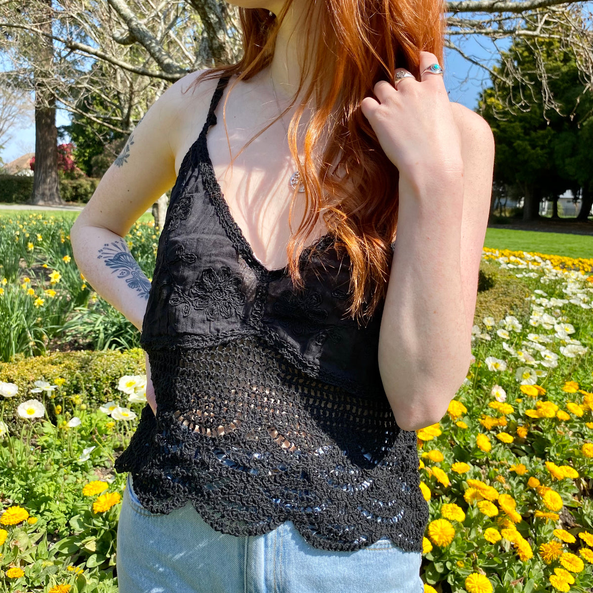 Lace Singlet Crop – Hipsta NZ
