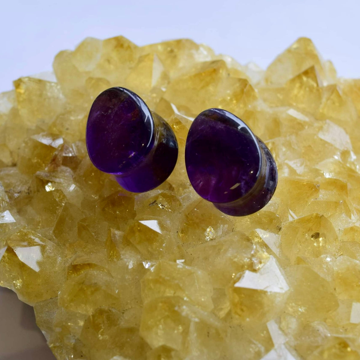 Amethyst Teardrop Crystal Plugs – Hipsta NZ