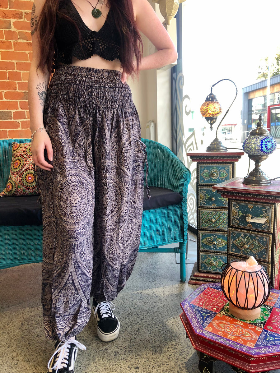 Alibaba Pants - Navy Mandala – Hipsta NZ