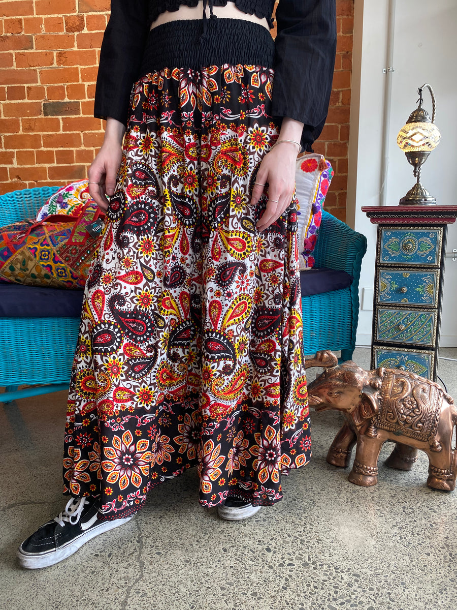 Mega Flares - Choc Paisley – Hipsta NZ