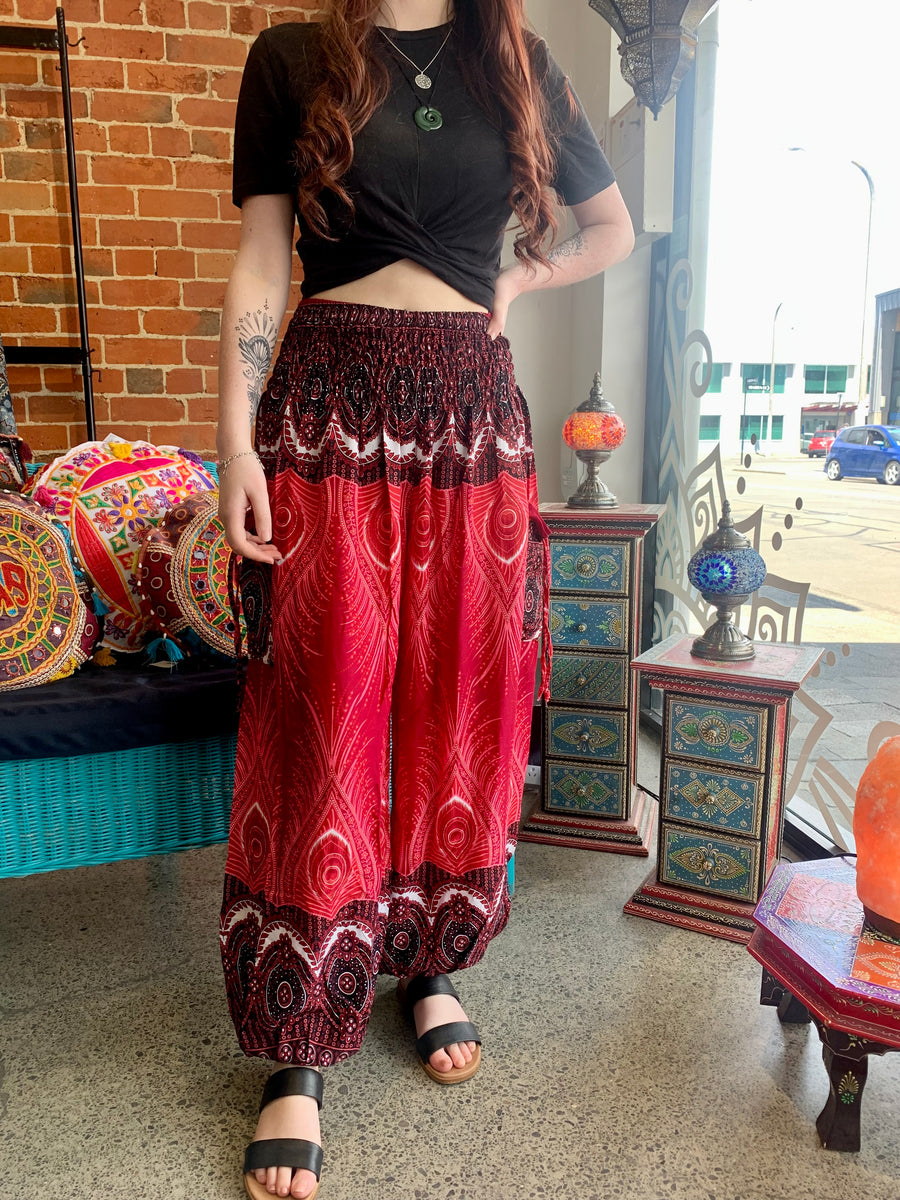 Alibaba Pants - Red Stripe – Hipsta NZ